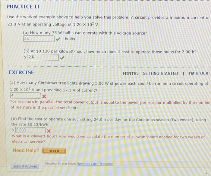 Solved PRACTICE IT Use the worked example above to help you | Chegg.com