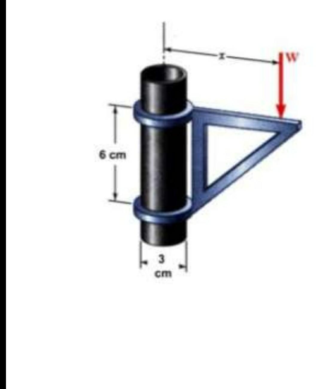 Solved The movable elbow is inserted into a 3 cm diameter | Chegg.com