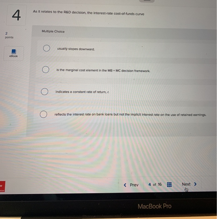 Solved Broadly defined, technological advance Multiple | Chegg.com