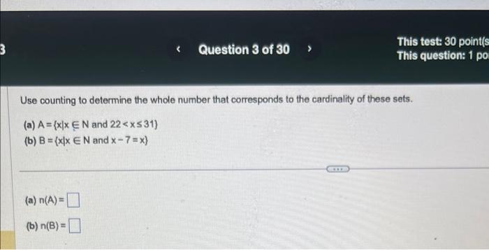 Solved Use counting to determine the whole number that | Chegg.com