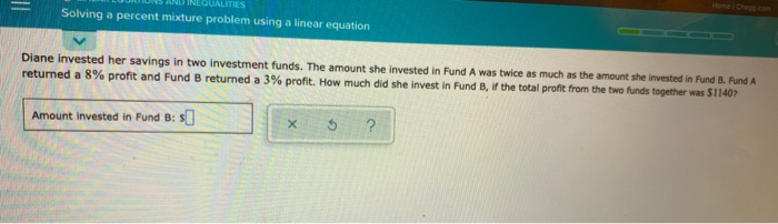 Solved TIES Solving a percent mixture problem using a linear | Chegg.com