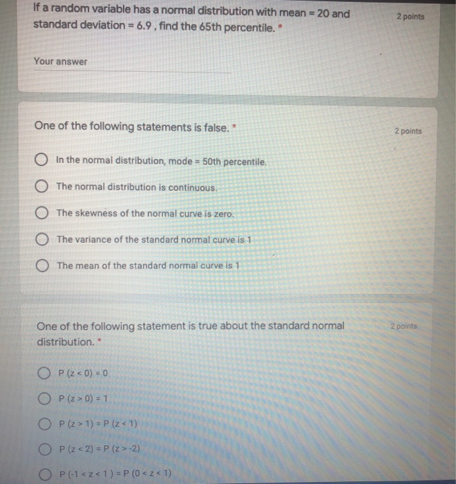 Solved If a random variable has a normal distribution with | Chegg.com