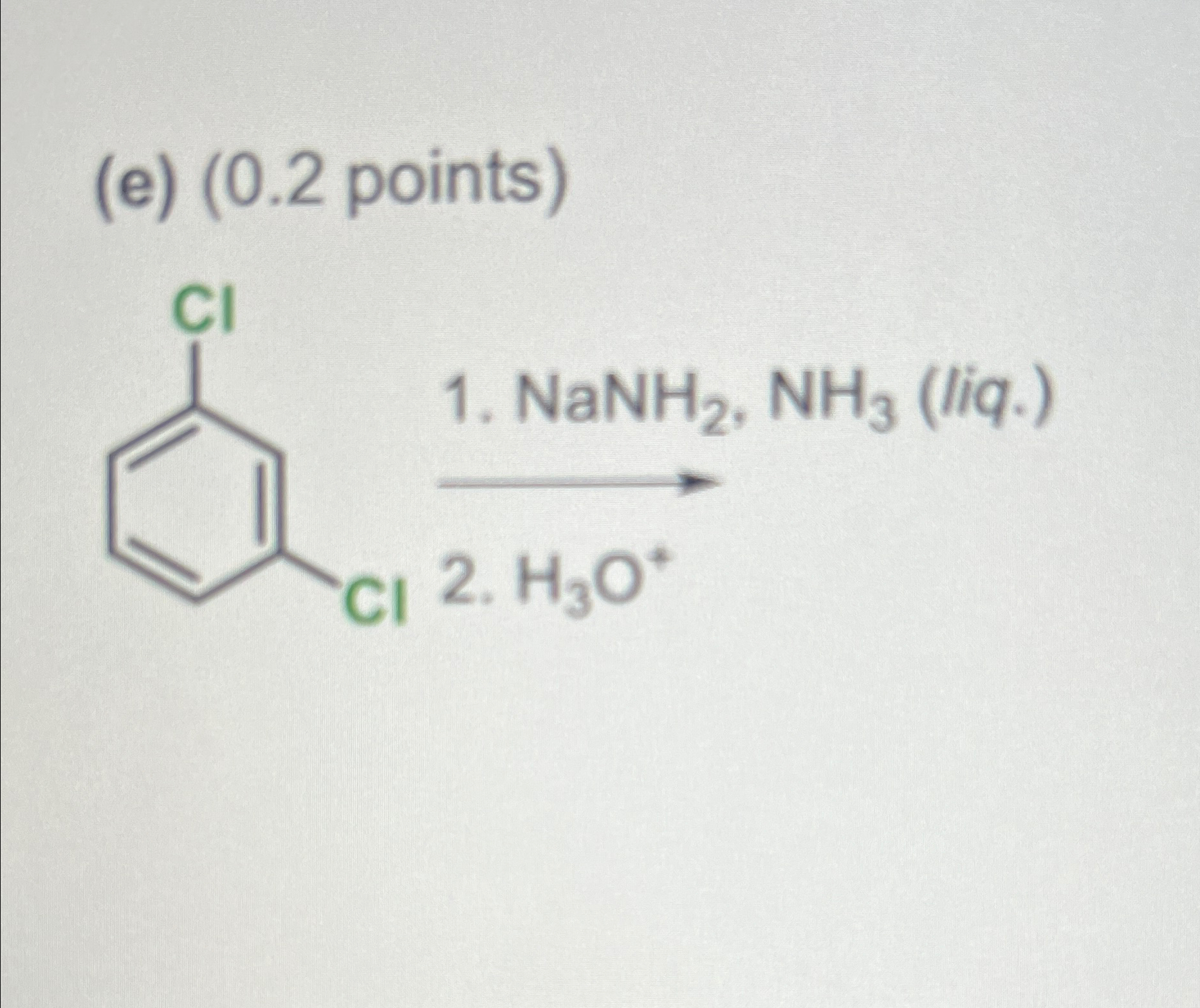 Solved Will 1,4-dichlorobenzend react with NaNH2, | Chegg.com