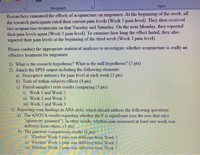 Solved DU Font Paragraph Styles Question 1. Goal setting | Chegg.com