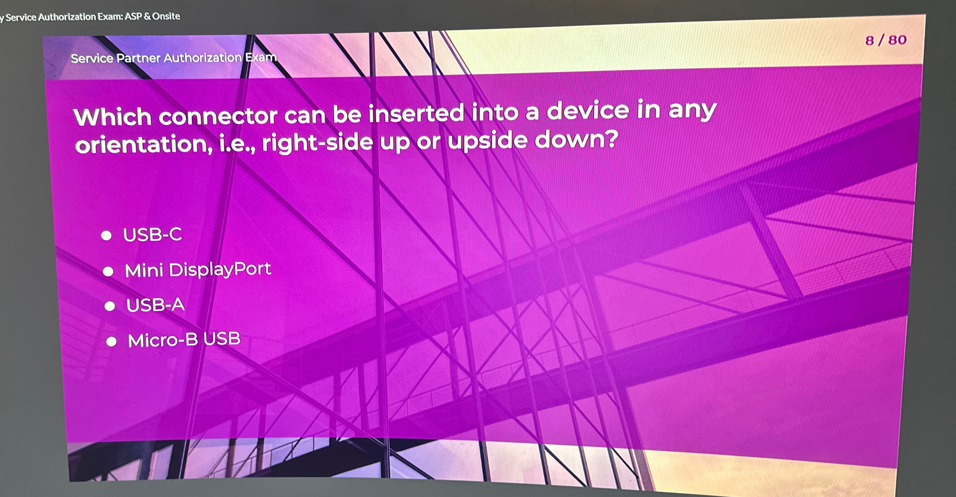 Solved Service Authorization Exam: ASP & OnsiteWhich | Chegg.com