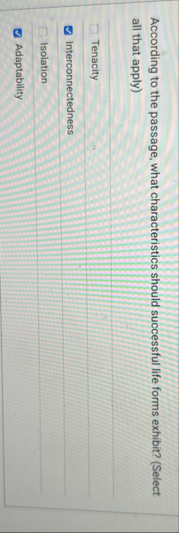 Solved According to the passage, what characteristics should | Chegg.com