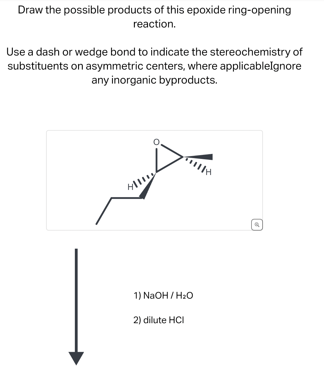 Solved Draw the possible products of this epoxide | Chegg.com