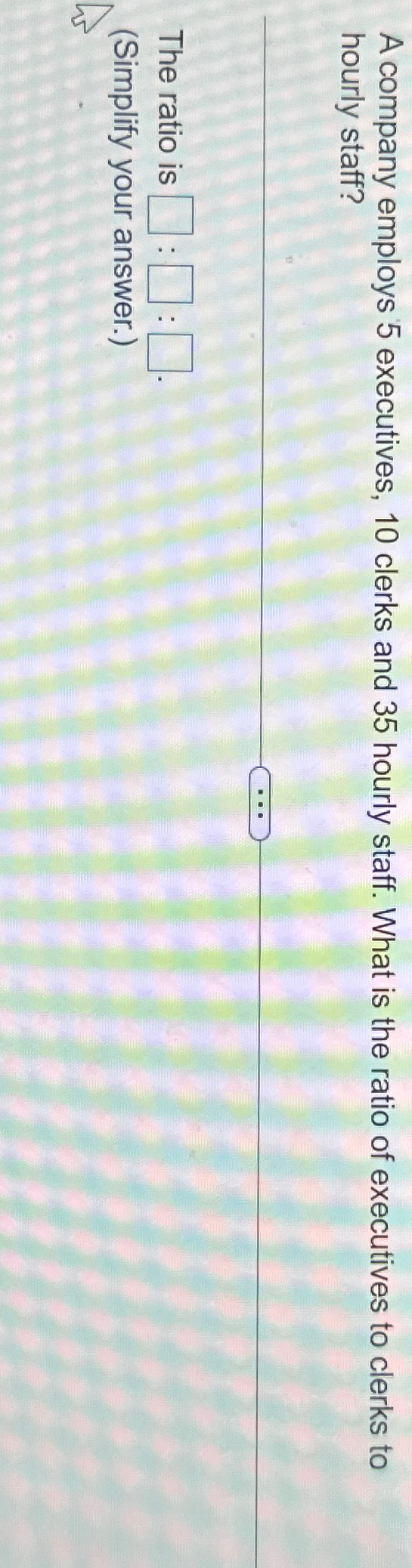 Solved A company employs 5 ﻿executives, 10 ﻿clerks and 35 | Chegg.com