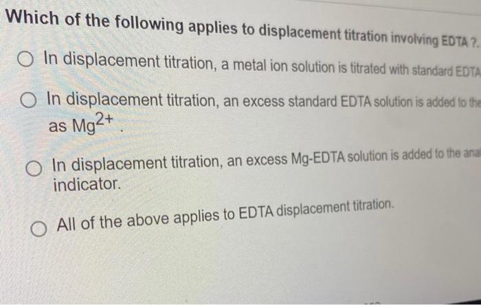 Solved Which of the following applies to displacement | Chegg.com