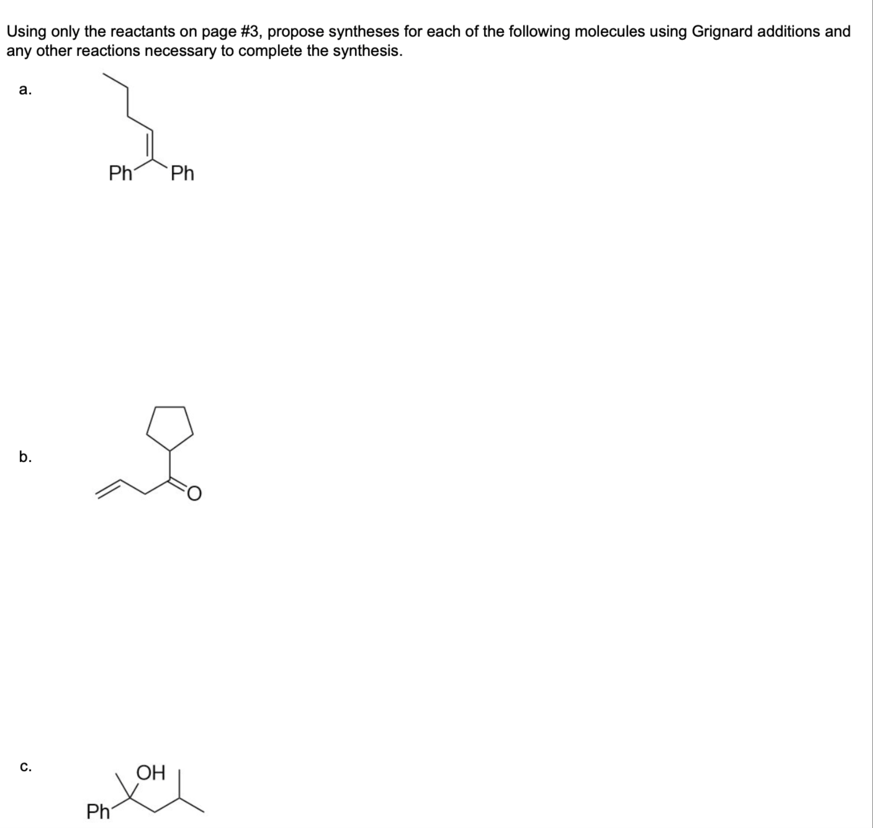 Solved Using only the reactants on page #3, ﻿propose | Chegg.com