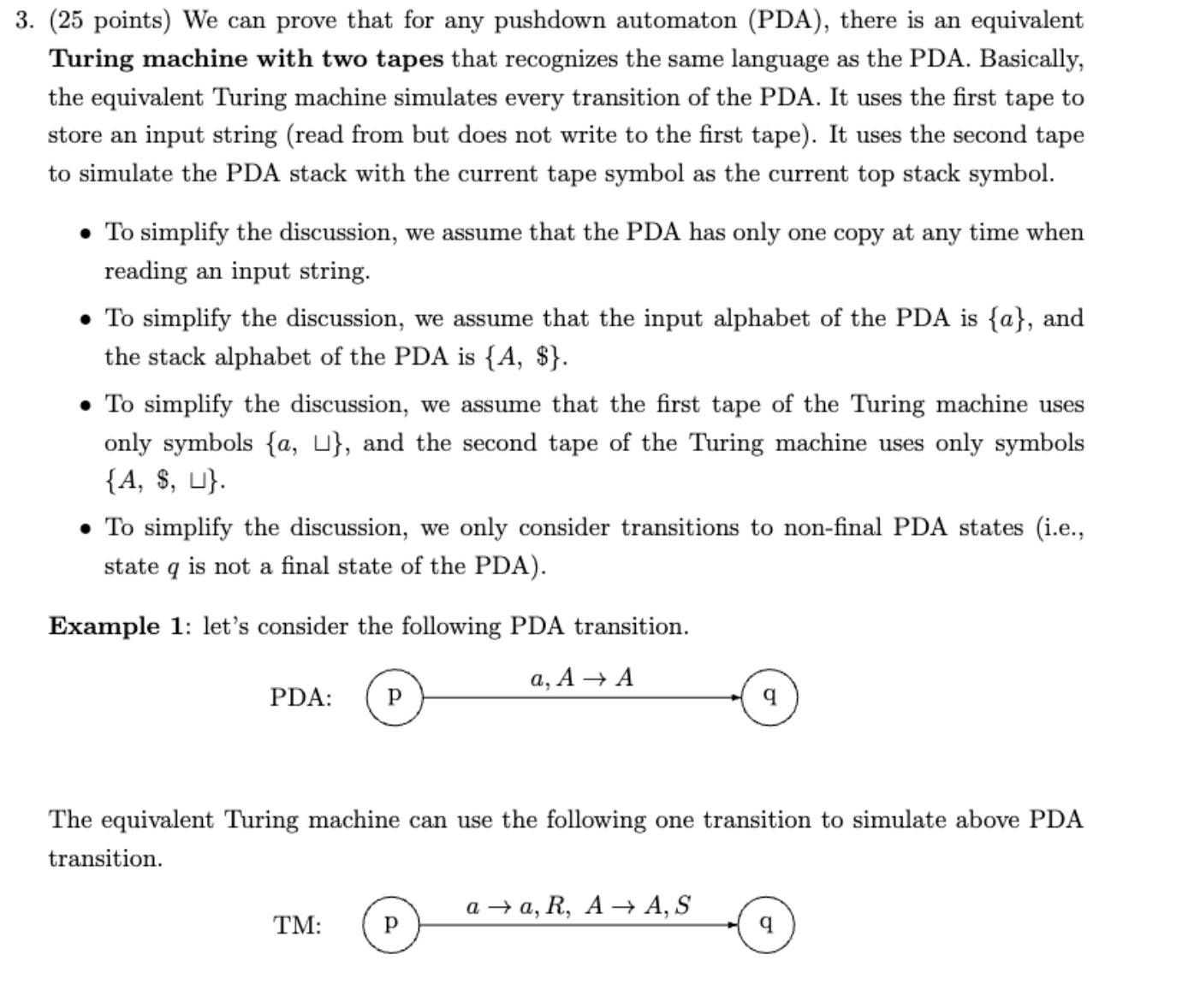 Solved by an EXPERT ( 25 ﻿points) We ﻿can prove that for any pushdown | Chegg.com