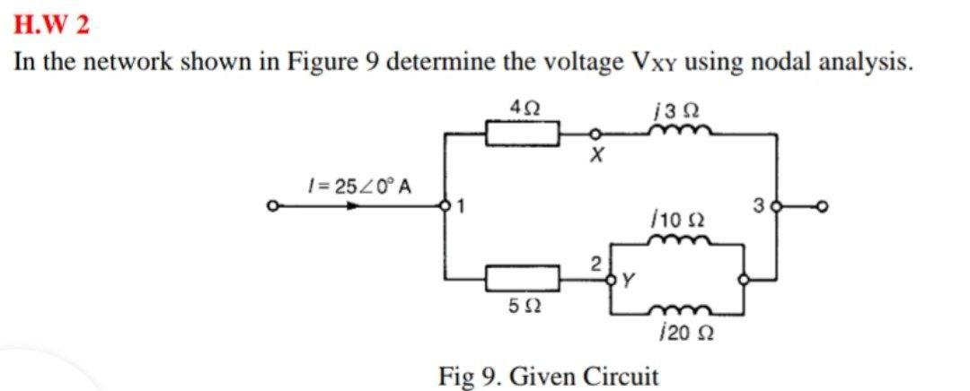 Solved H.W 2 In the network shown in Figure 9 determine the | Chegg.com