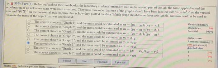 Solved (19) Problem 9: A group of laboratory students in | Chegg.com