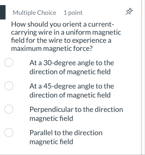 Solved Multiple Choice1 ﻿pointHow should you orient a | Chegg.com