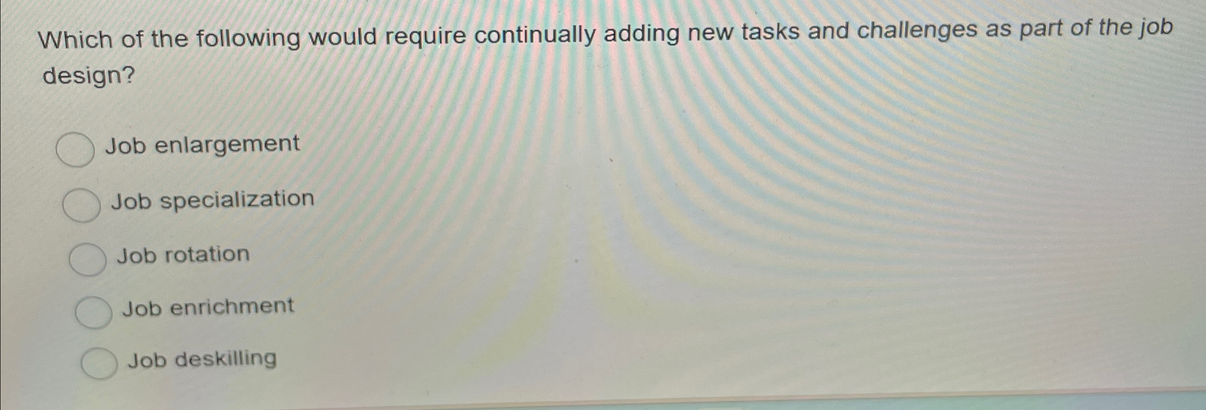 Solved Which of the following would require continually | Chegg.com