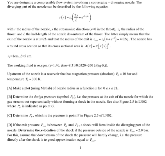 Solved You are designing a compressible flow system | Chegg.com