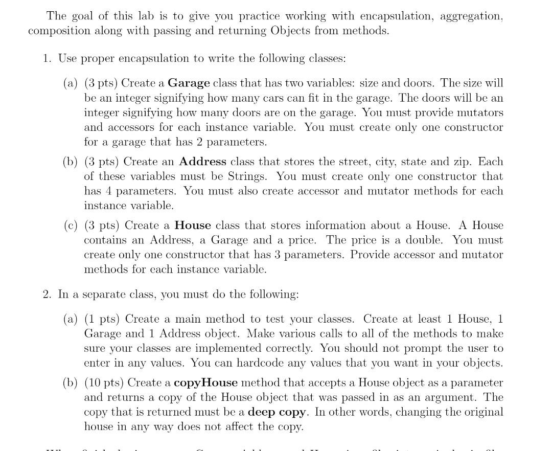 Solved The goal of this lab is to give you practice working | Chegg.com