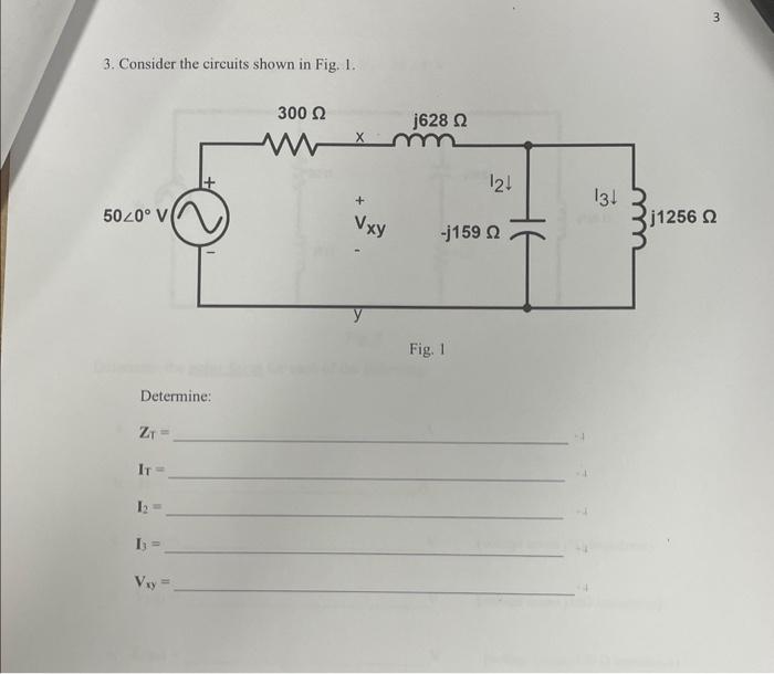 Solved 3. Consider the circuits shown in Fig. 1. Fig. 1 | Chegg.com