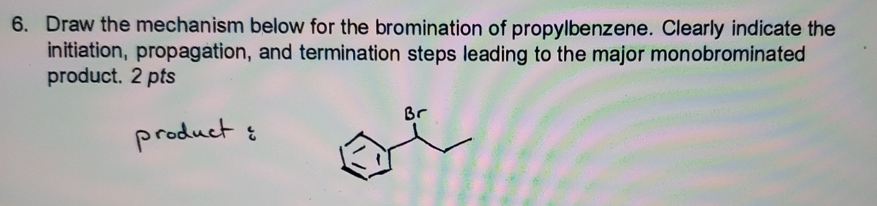 Solved Draw the mechanism below for the bromination of | Chegg.com