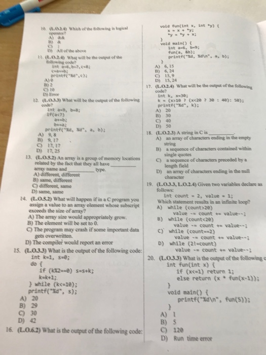 Solved Void Funcint X Int Y 1 Whof The Rings Gical Asa