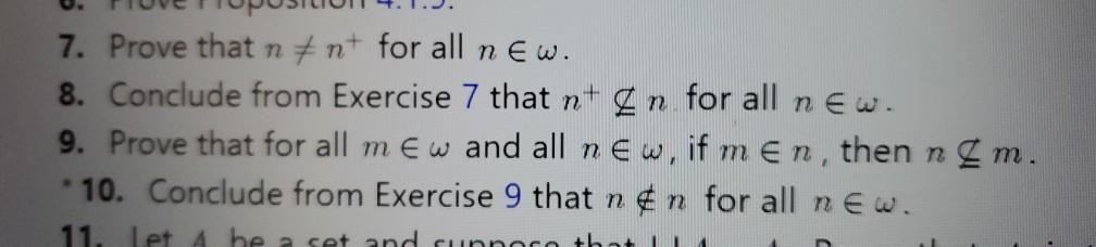 Solved Set Theory. Natural numbers. inductive sets. | Chegg.com