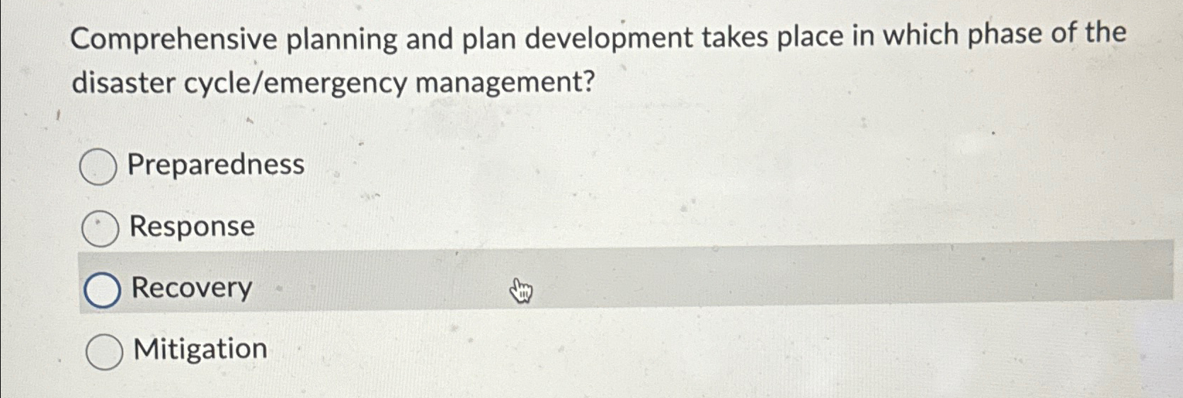 Solved Comprehensive planning and plan development takes | Chegg.com