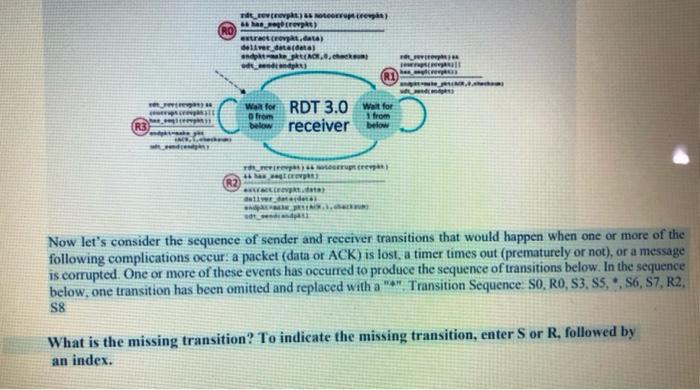 Solved Consider the RDT 3.0 protocol, for reliably | Chegg.com