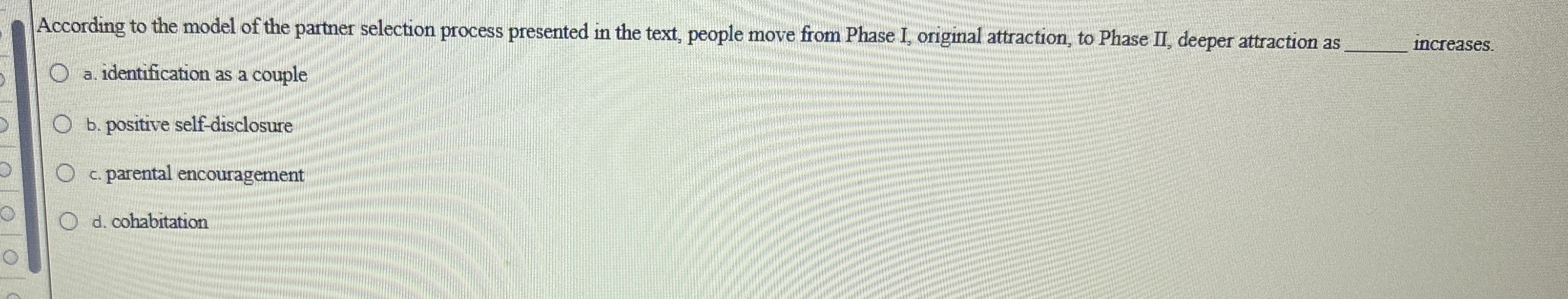 Solved According to the model of the partner selection | Chegg.com
