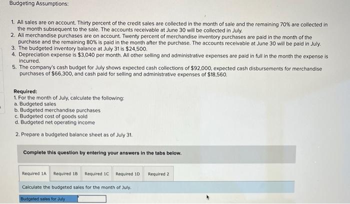 Solved Exercise 8-18 (Algo) Cash Flows; Budgeted Income | Chegg.com