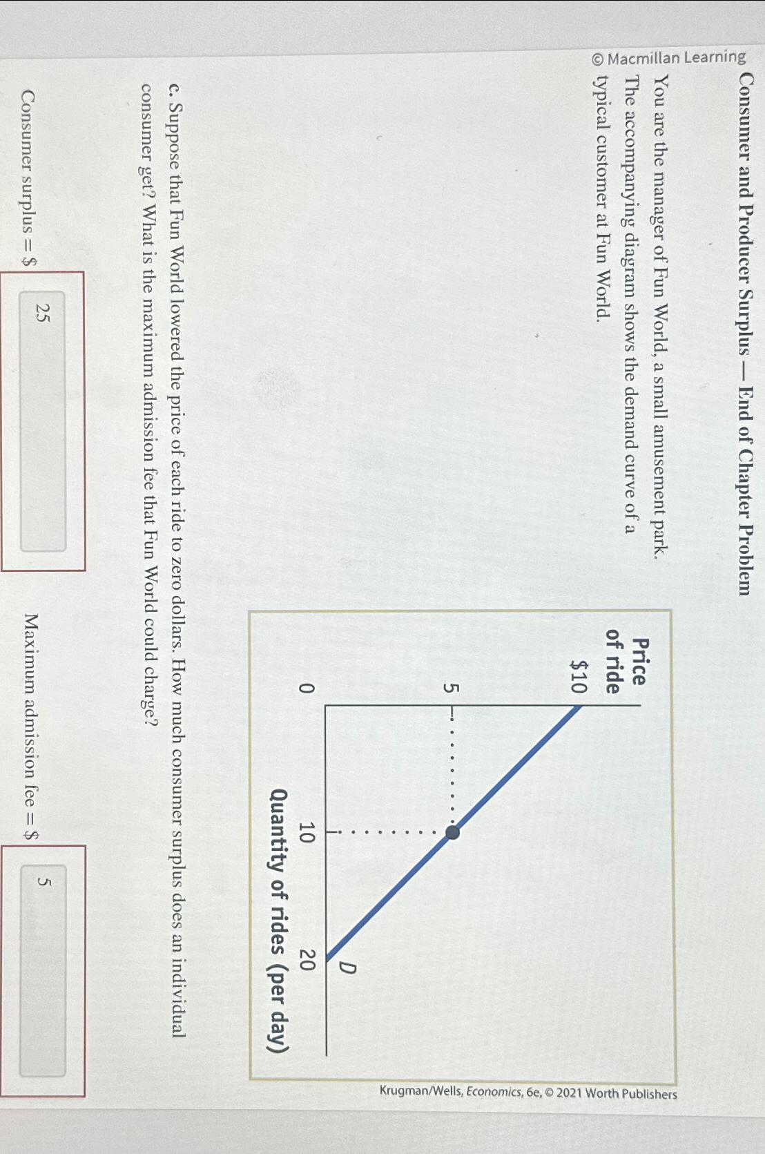 a Consumer and Producer Surplus - ﻿End of Chapter | Chegg.com