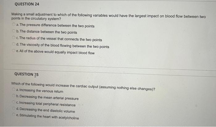 Solved Making a small adjustment to which of the following | Chegg.com