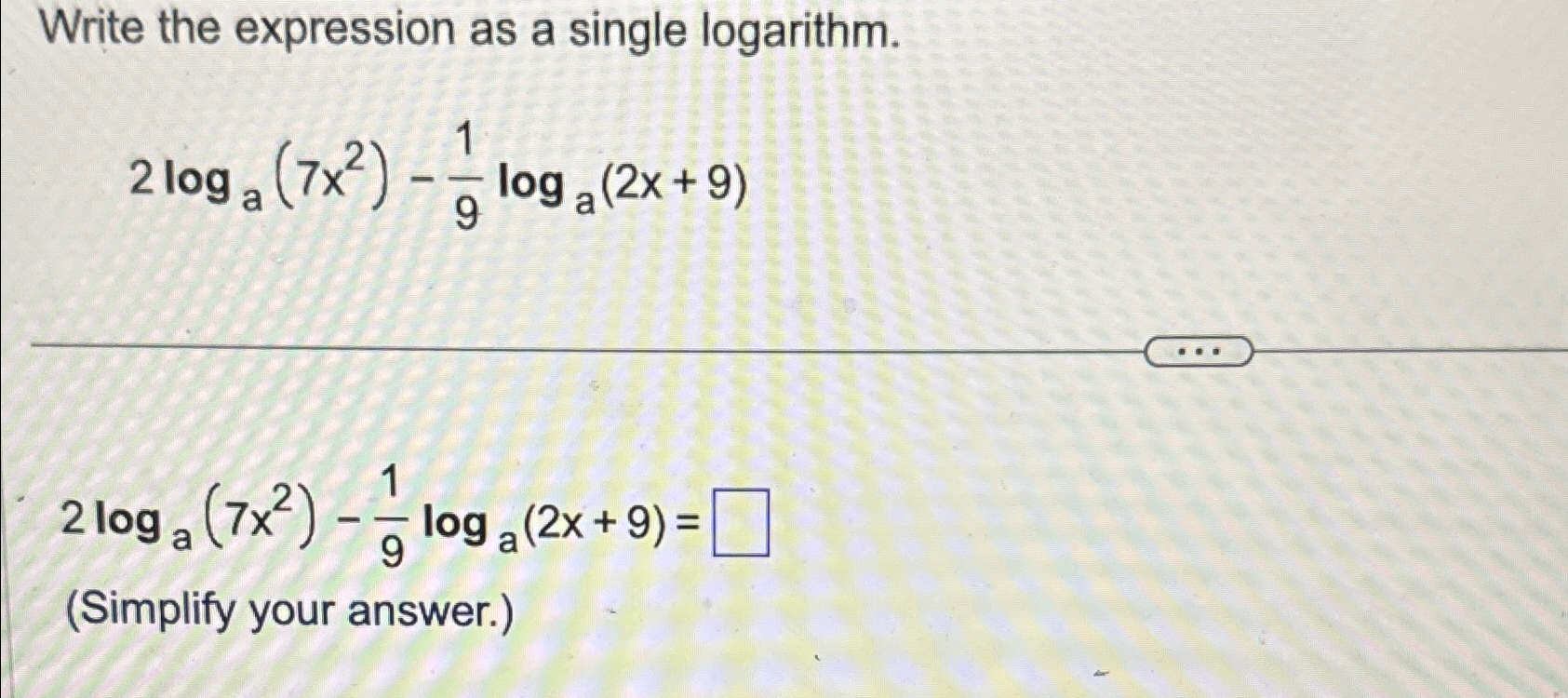 Solved Write the expression as a single | Chegg.com