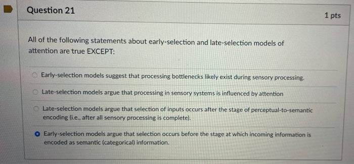 Solved Question 21 1 pts All of the following statements | Chegg.com