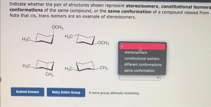 Solved Indicate whether the pair of structures shown | Chegg.com