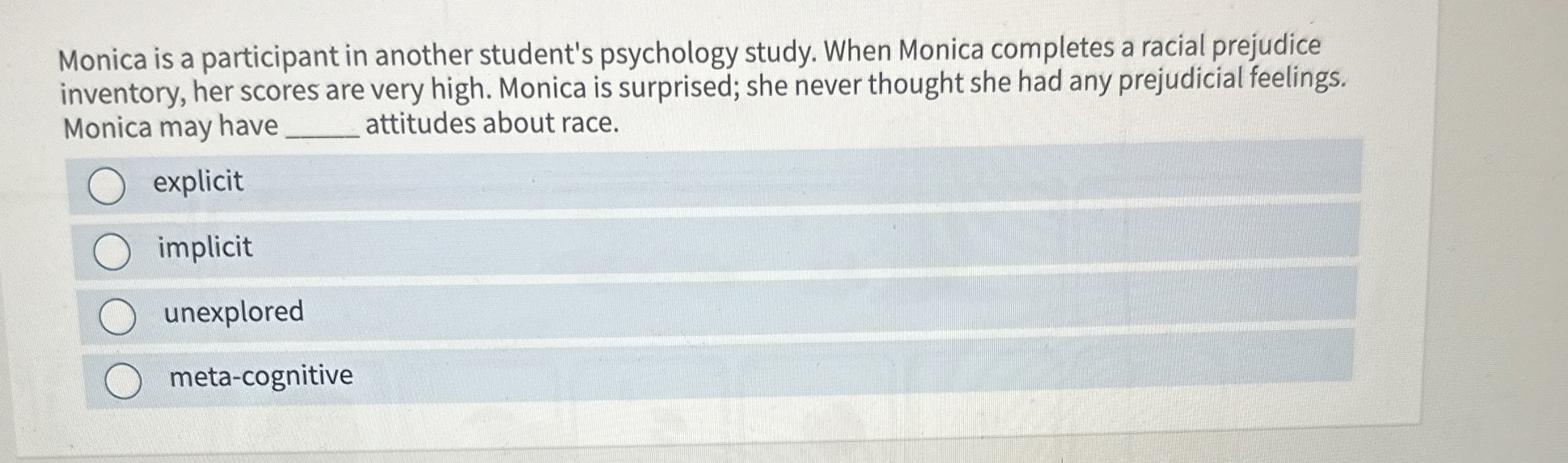 Solved Monica is a participant in another student's | Chegg.com