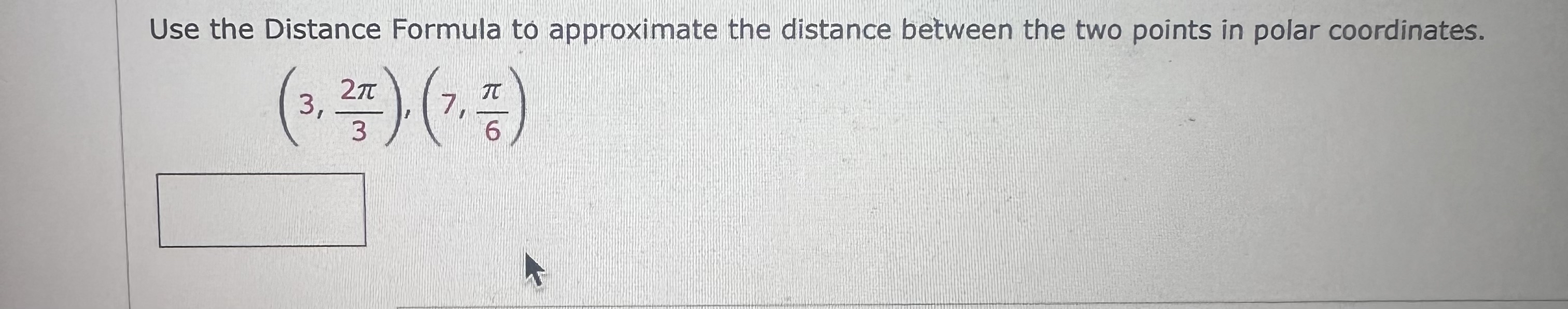 Solved Use the Distance Formula to approximate the distance | Chegg.com