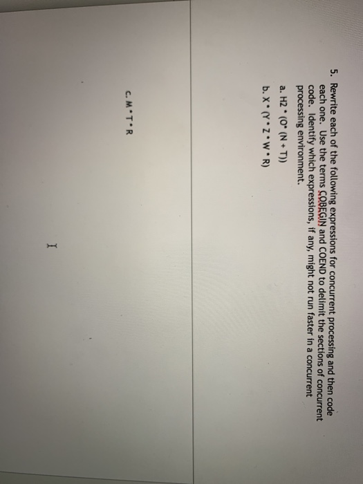 Solved 5. Rewrite each of the following expressions for | Chegg.com