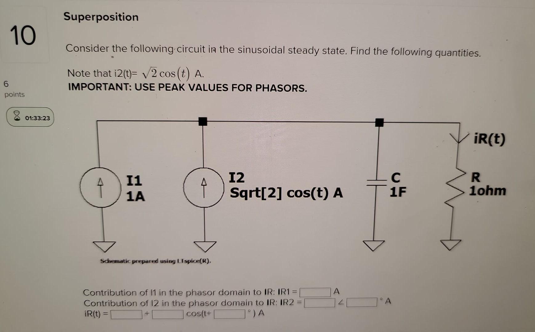 Solved Superposition 10 Consider the following circuit in | Chegg.com