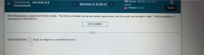 Solved Homework Section 9 2 Homework Question 5 9 2 1 13 Hw