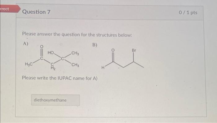 Solved Please answer the question for the structures below: | Chegg.com