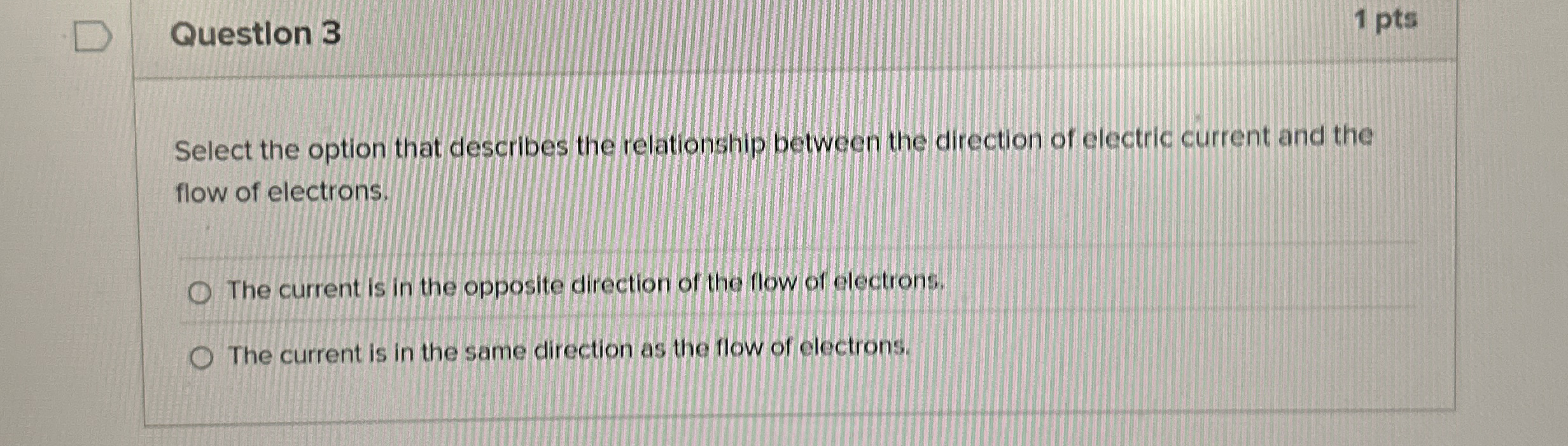 Question 31 ﻿ptsSelect the option that describes the | Chegg.com