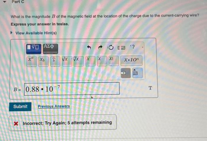 Solved PSS 24.1 Magnetic Force Problems 5 of 13 Learning | Chegg.com