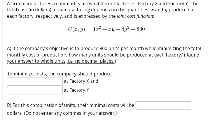 Solved q17 ﻿advanced math. A firm manufactures a commodity | Chegg.com