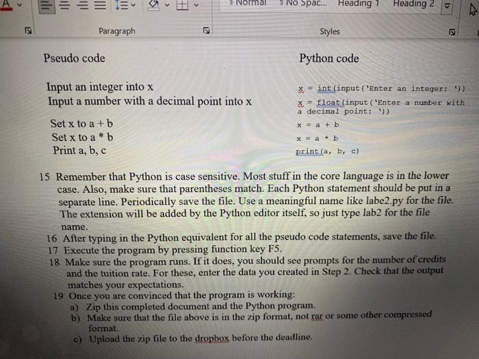 Solved Select KI Editing Paragraph Styles 1 Read the | Chegg.com