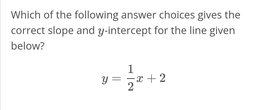 Solved Which of the following answer choices gives the | Chegg.com