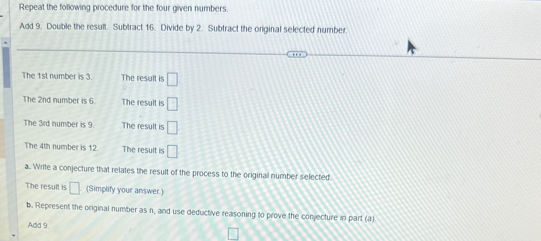 Solved Repeat the following procedure for the four given | Chegg.com