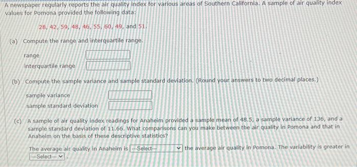 Solved The value of the sum of the deviations from the mean, | Chegg.com