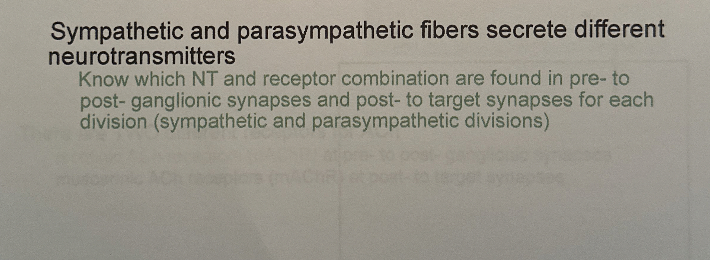 Solved e ANS uses ONLY TWO types of neurotransmitters (NT) | Chegg.com