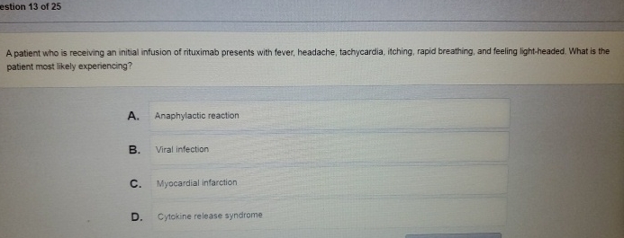 Solved A patient who is receiving an initial infusion of | Chegg.com