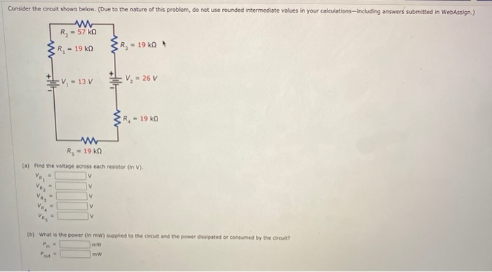 Solved Consider the circult shown below. (Due to the nature | Chegg.com